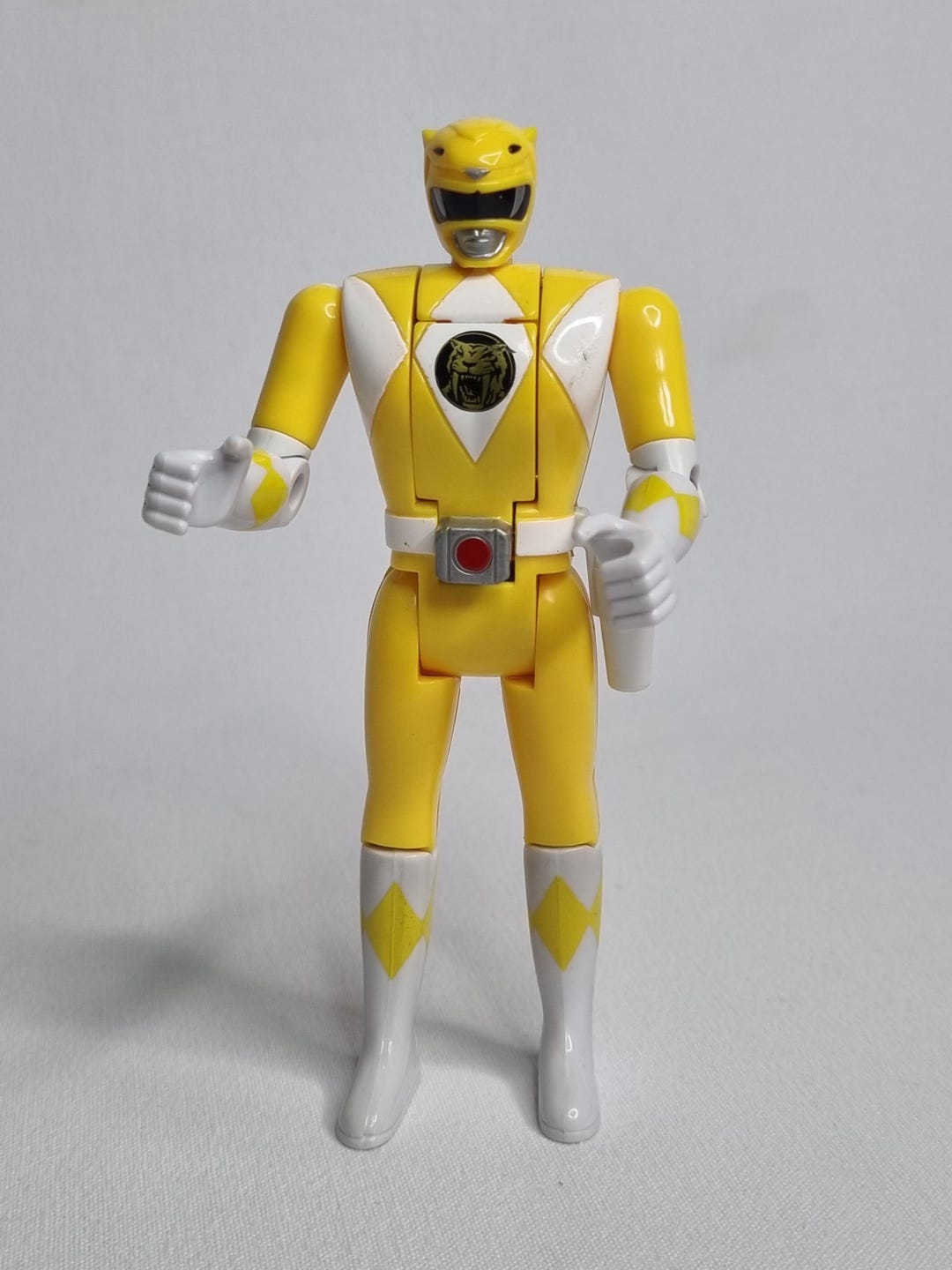 Power Rangers 1993 Figure: Yellow Ranger With Flip-head Action - Etsy