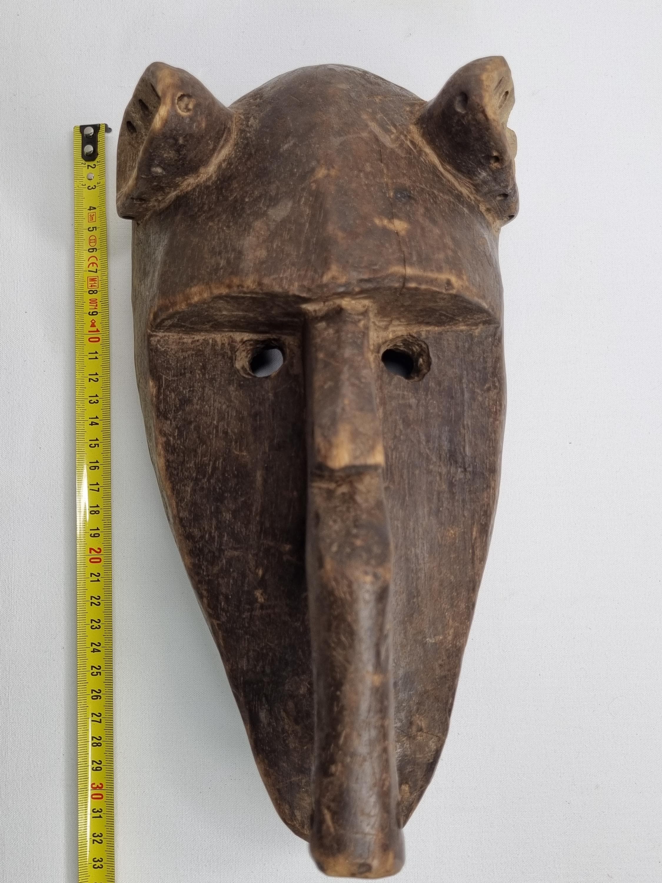 Suruku Hyena Mask of the Korè, Mali Bamana – Wooden Sculpture, Brown ...