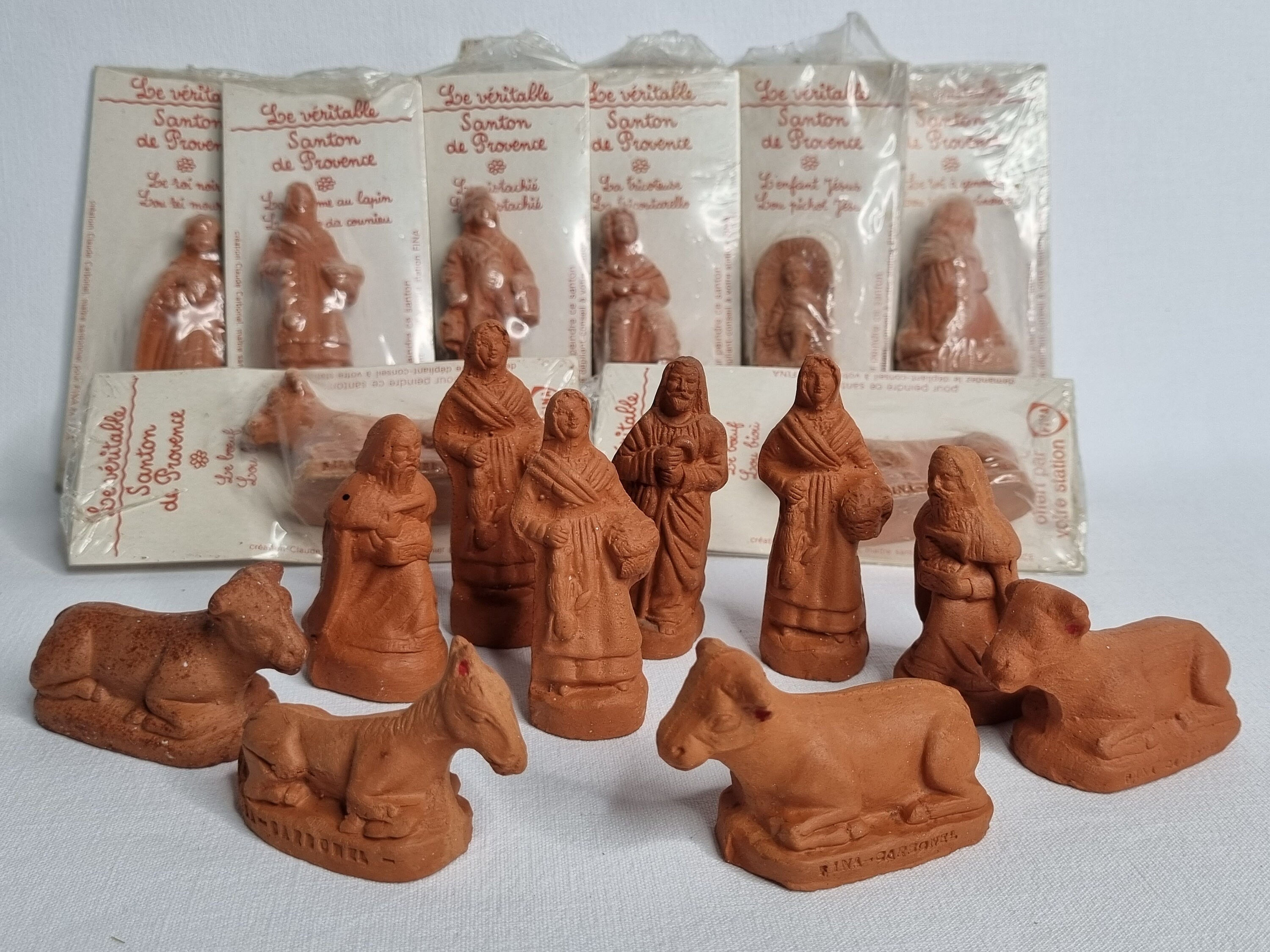 Provençal Clay Santons Collection by Claude Carbonel / Fina - 18-piece ...