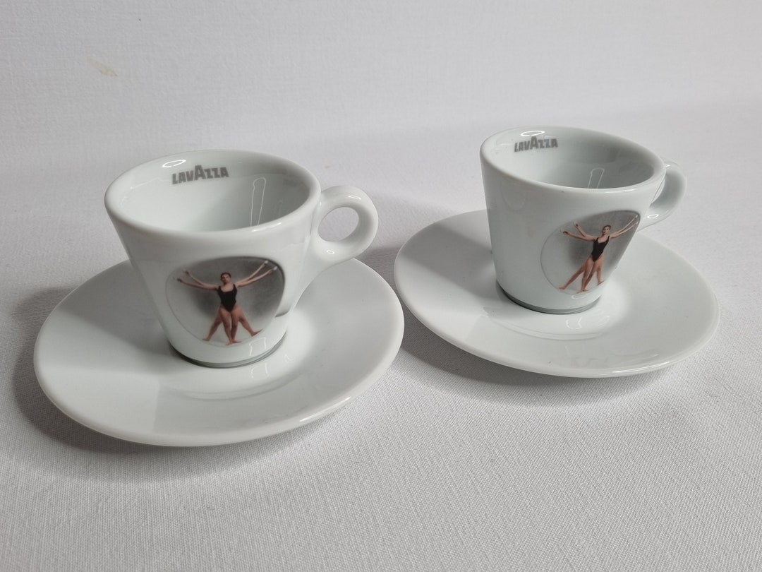 Set of Two Coffee Cups, Porcellana D'ancap, Italy - Etsy