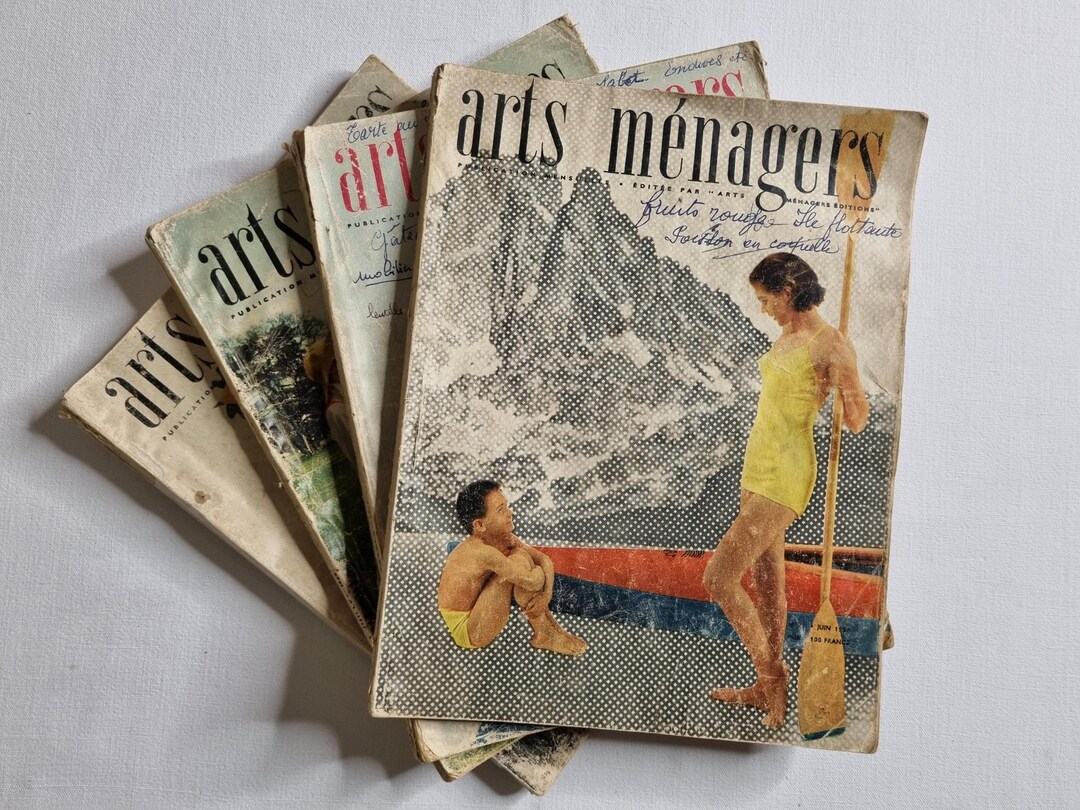 Set of 4 "arts Ménagers" Magazines From the 1950s – Vintage Ads and ...