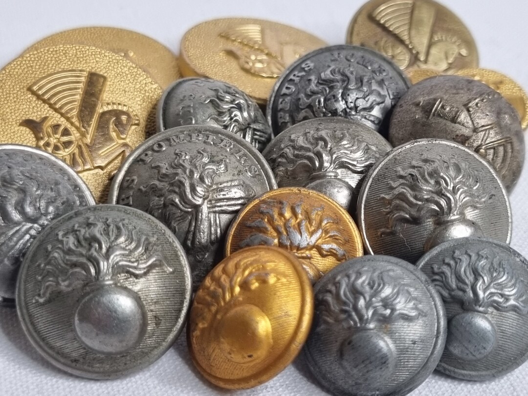 Collection of 18 Buttons, Civil Aviation, Firefighters - Etsy