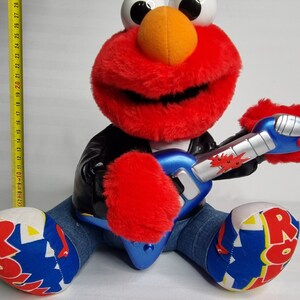 Vintage Animated Plush Elmo Rock N Roll, 90's, Tyco, Jim Henson Company ...