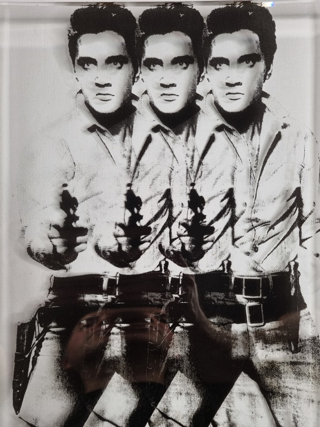 Silkscreened Platter "triple Elvis" After Andy Warhol, Rosenthal Studio ...