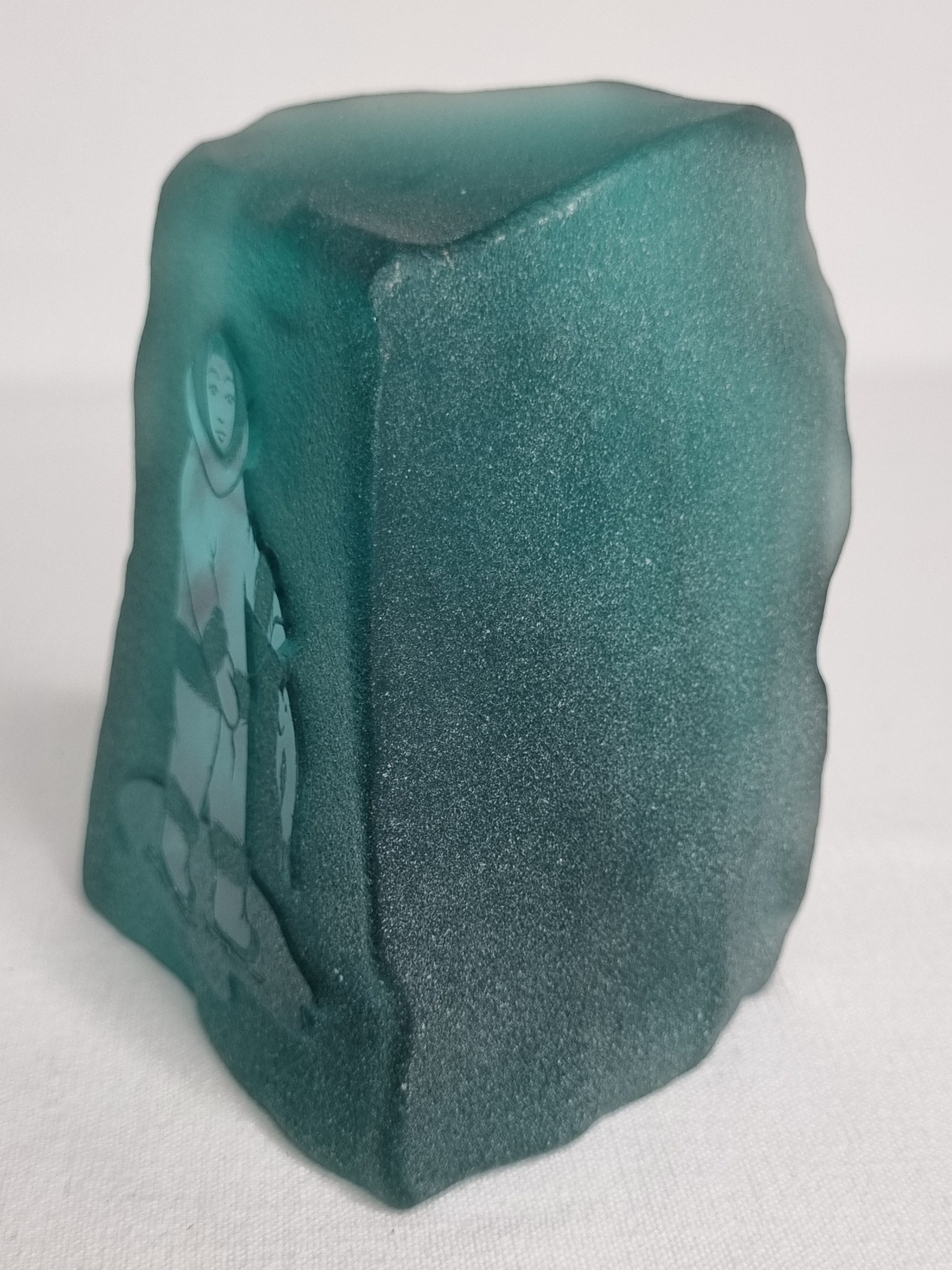 Inuit Glass Carving Sculpture, Depicting a Fisherman, 10 Cm, Siku ...