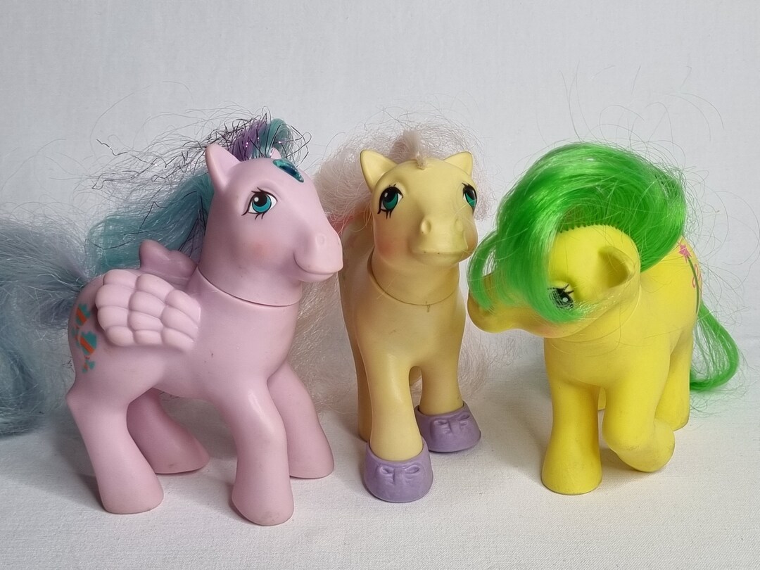 Three Vintage my Little Pony Figurines 1980s - Etsy
