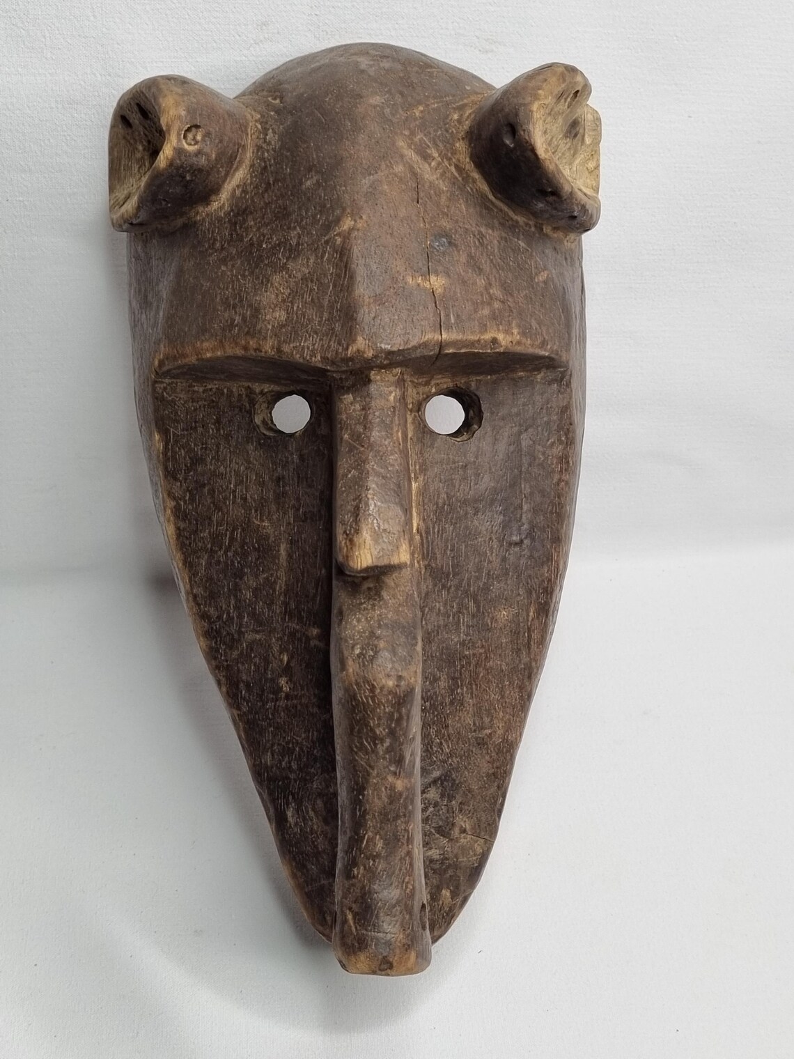 Suruku Hyena Mask of the Korè, Mali Bamana – Wooden Sculpture, Brown ...