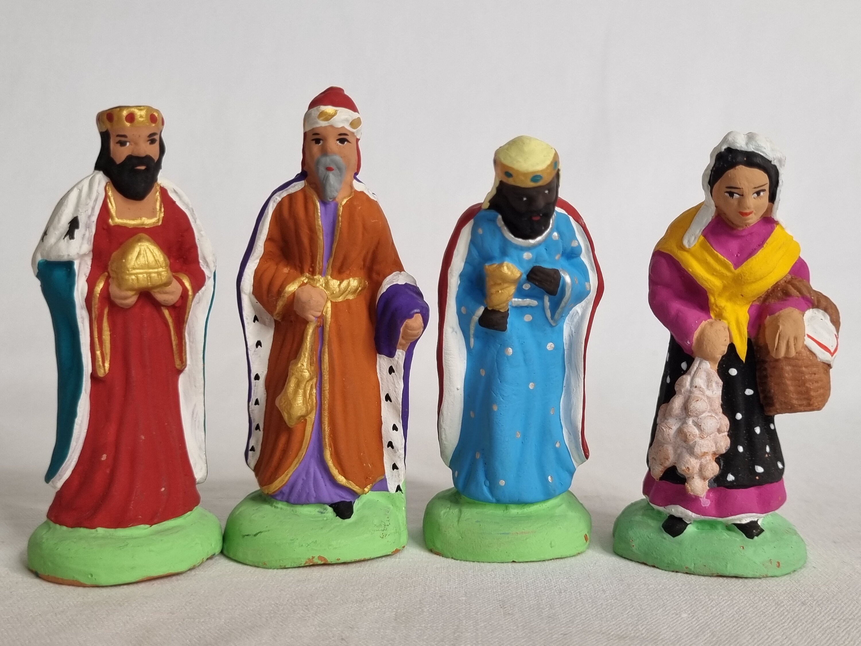 Set of 6 Santons From Provence Signed Gassies and Didier, 8 and 10 Cm ...