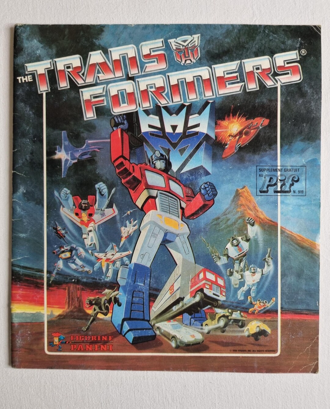 Transformers Panini Sticker Album (1986) – French Edition, Incomplete ...