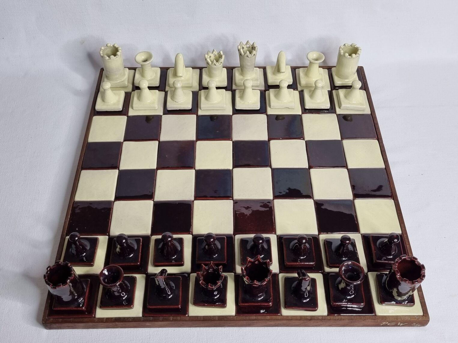 Original Glazed Terracotta Chess Set – Signed and Numbered 3/10 ...