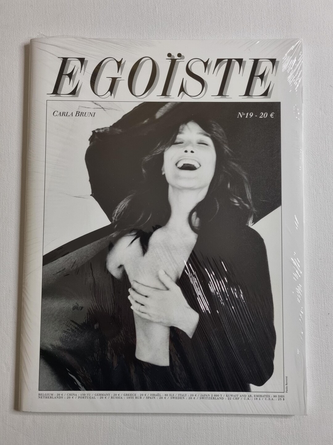 Egoïste Number 19 With Carla Bruni on the Cover, Collector's Edition in ...