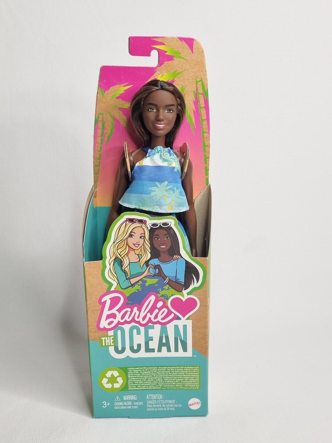 Barbie “the Ocean” – Doll in Tropical Blue Dress, Eco-friendly Edition ...