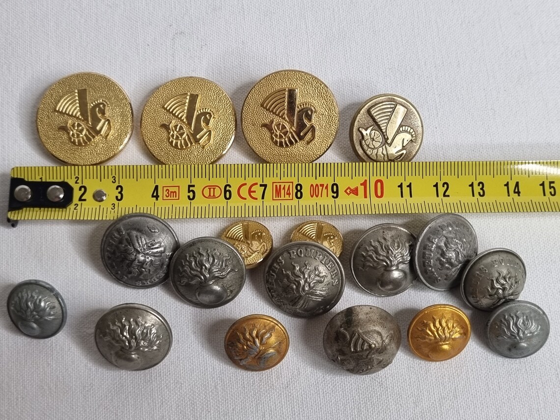 Collection of 18 Buttons, Civil Aviation, Firefighters - Etsy