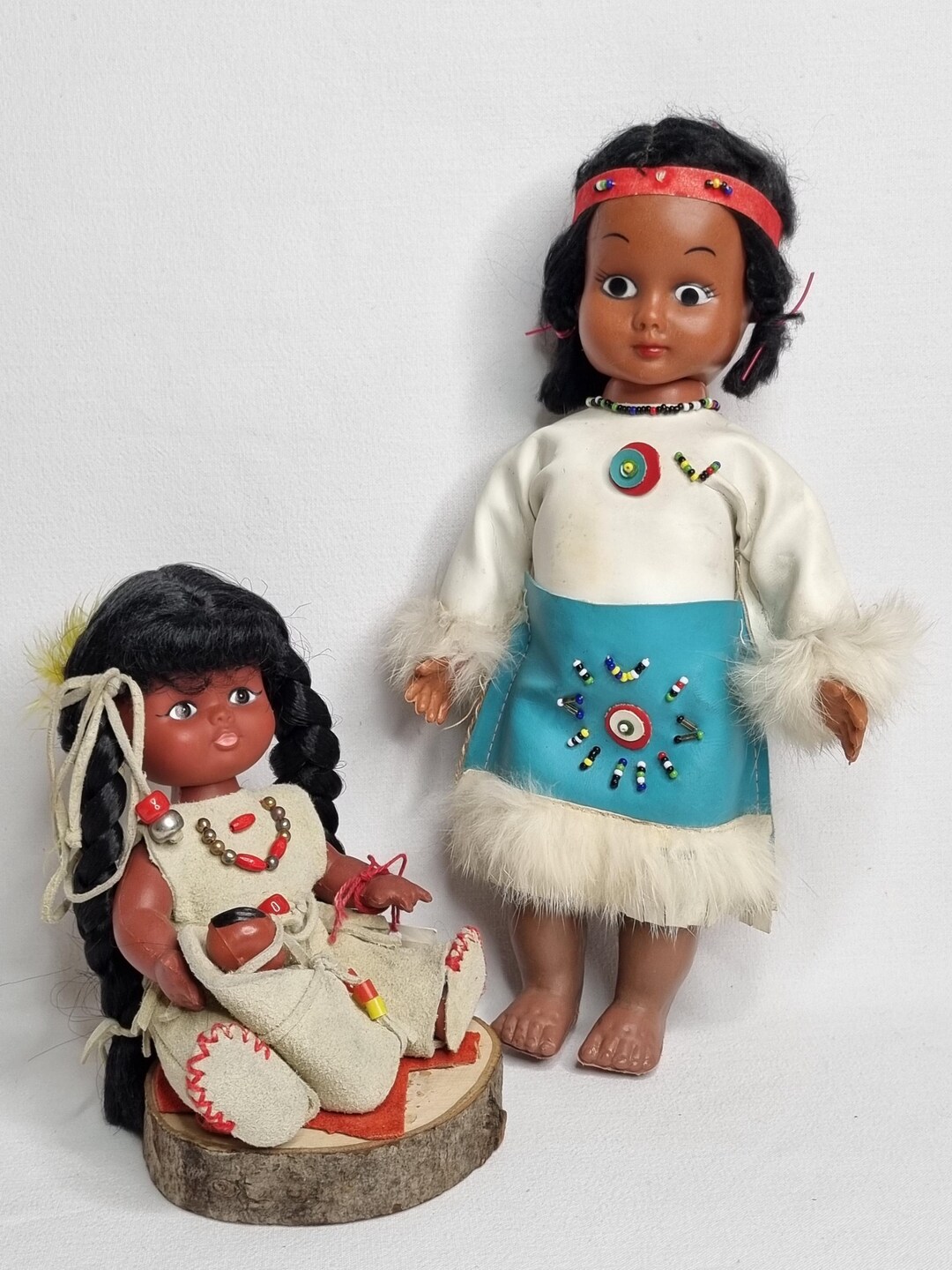 Set of Two Vintage Dolls in Traditional Costumes, Made in Canada, 26 Cm ...