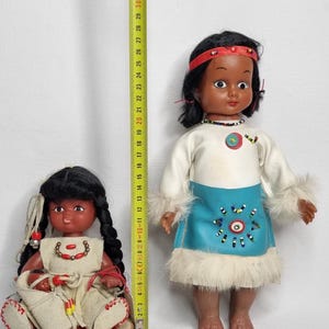 Set of Two Vintage Dolls in Traditional Costumes, Made in Canada, 26 Cm ...