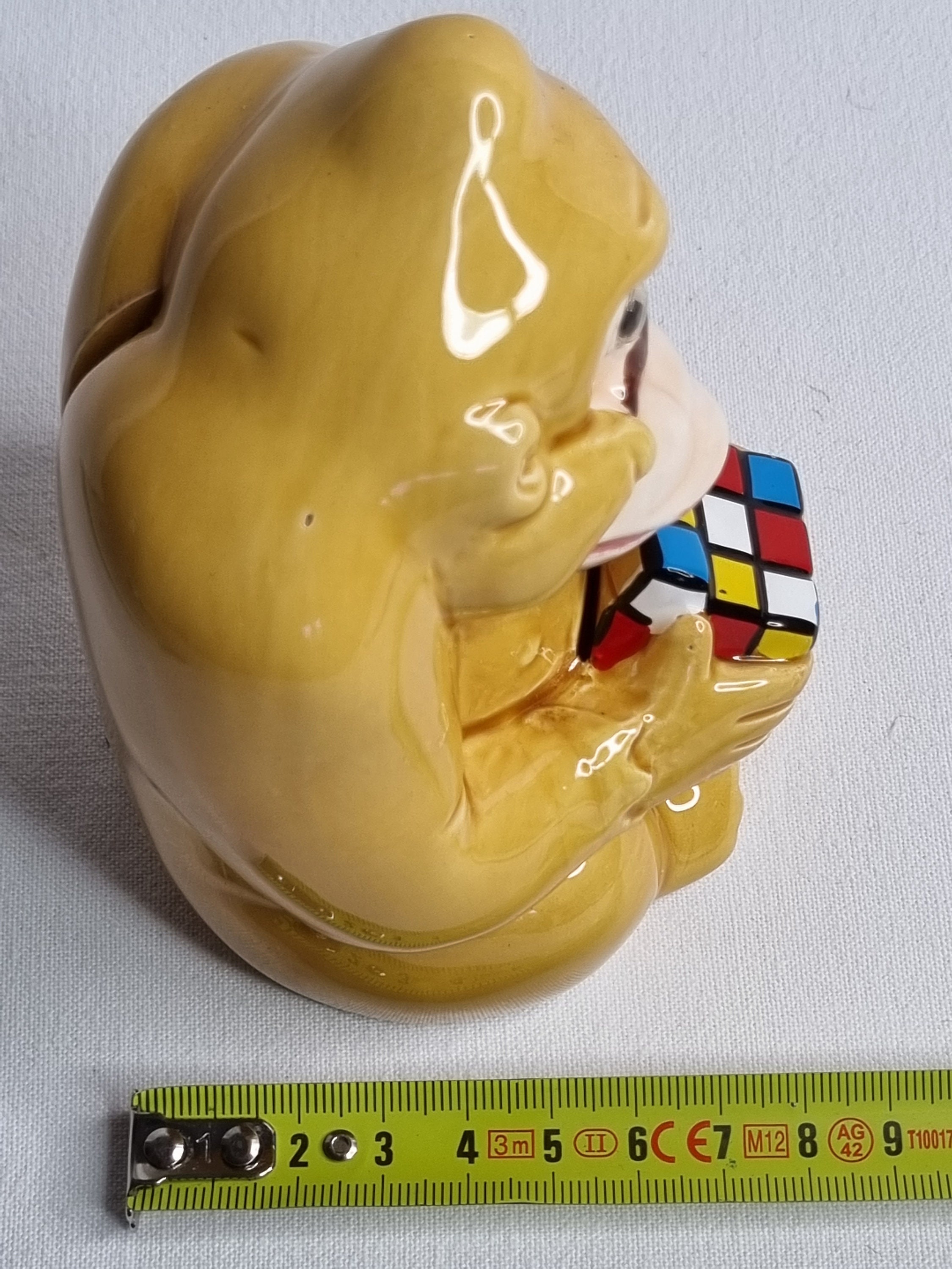 1980s Glazed Ceramic Rubik's Cube Money Box Gorilla - Etsy