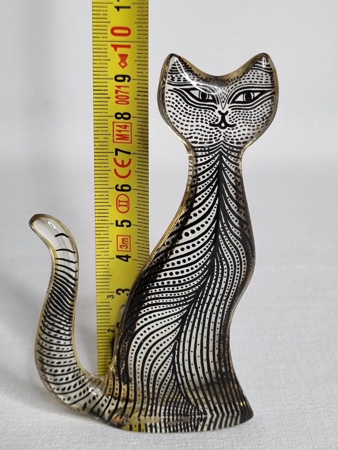 Sitting Cat Lucite Sculpture by Abraham Palatnik, Brazilian Op Art From ...