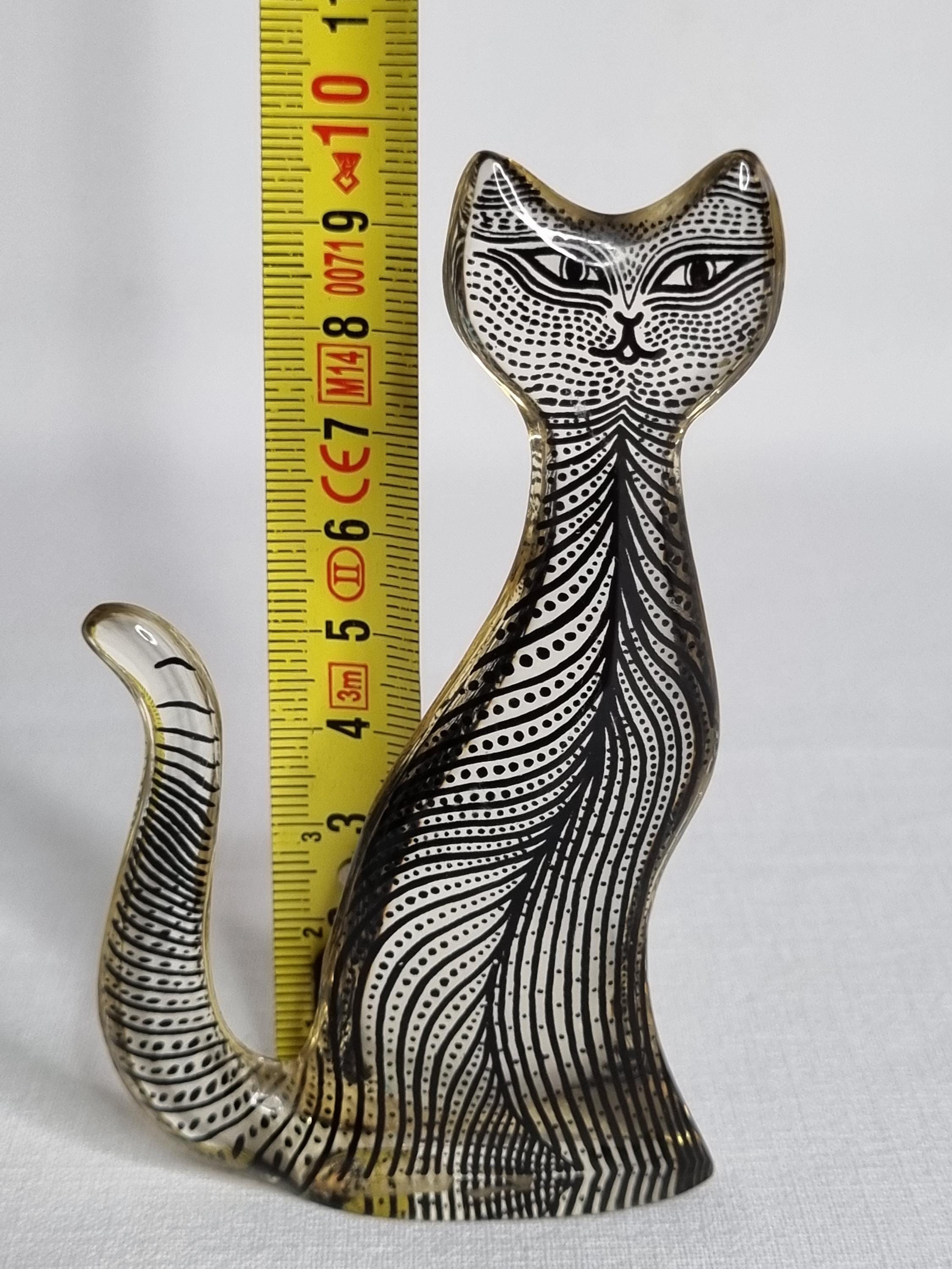 Sitting Cat Lucite Sculpture by Abraham Palatnik, Brazilian Op Art From ...