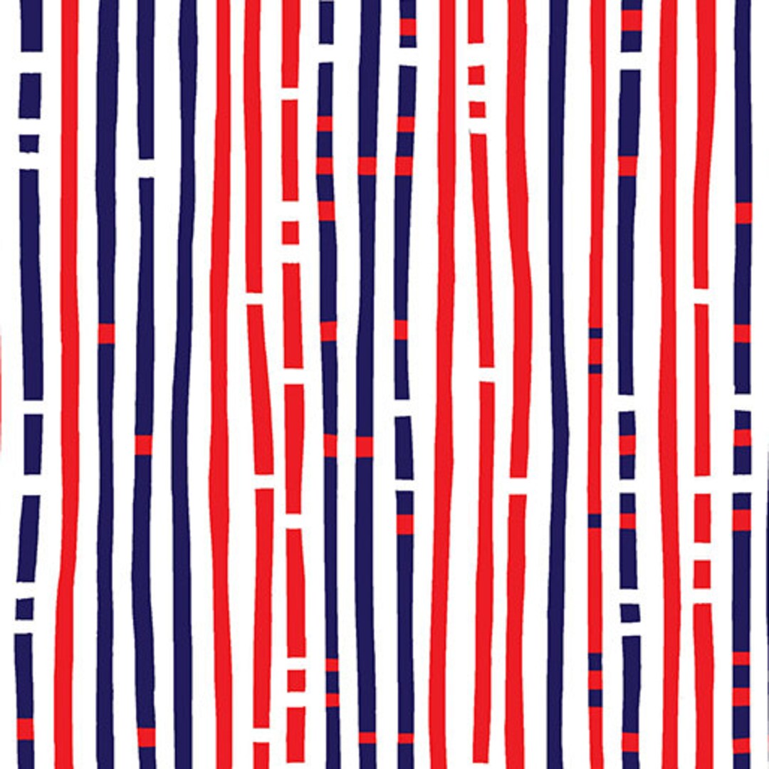 Love American Style - Geo Stripe White - 1 Yd - Etsy