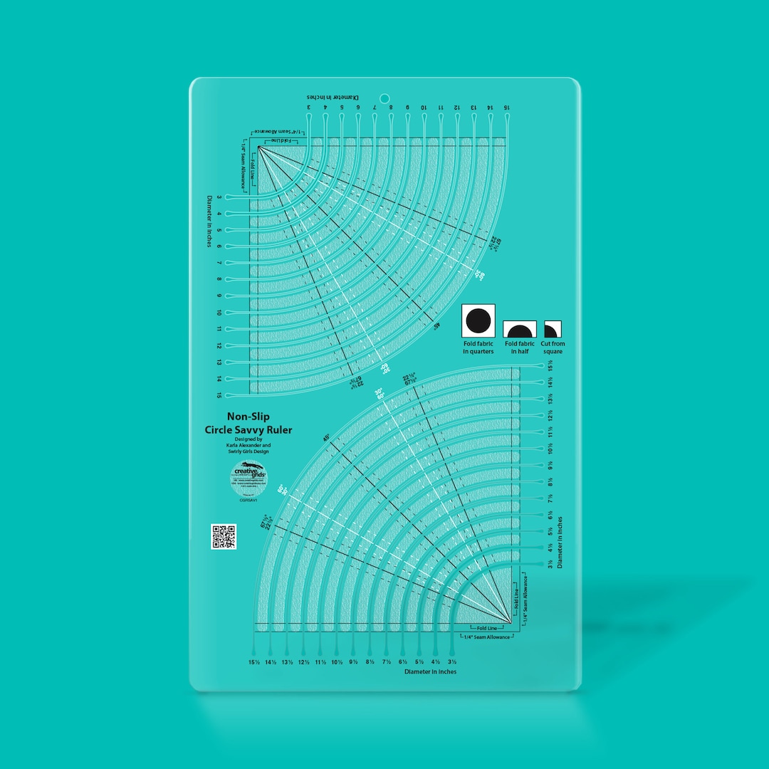 Creative Grids Circle Savvy Quilt Ruler (CGRSAV1) - Etsy