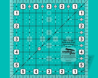 Creative Grids Basic Range Quilt Ruler 6 Square | Etsy