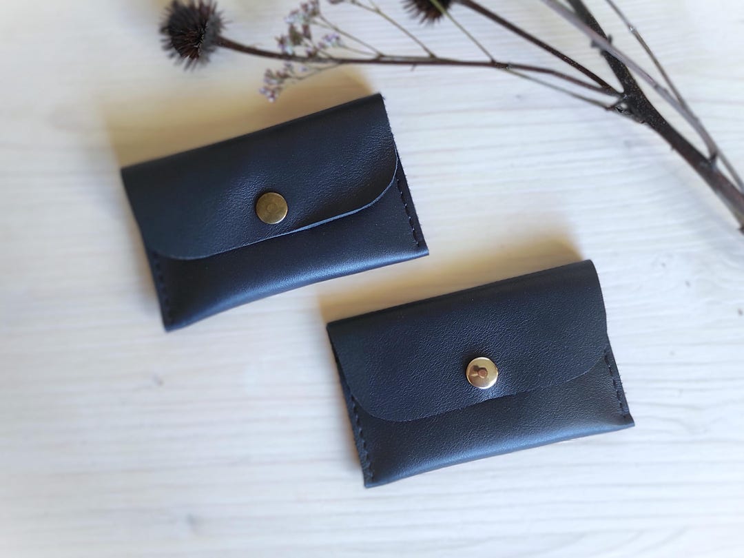 Dar Blue Card Wallet for up to 10 Cards / Slim Wallet in Navy Blue ...