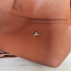 Oversized Hobo Bag Ginger Brown Leather, Big Crossbody Purse Soft ...