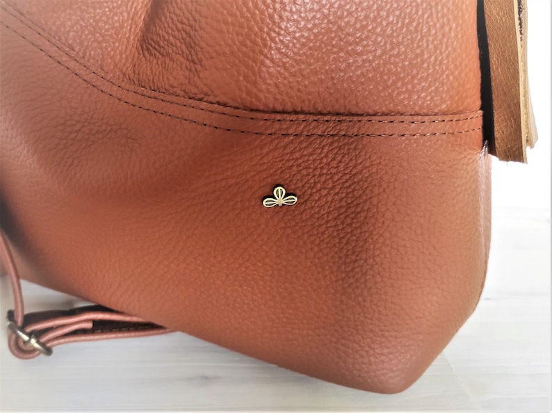 Oversized Hobo Bag Ginger Brown Leather, Big Crossbody Purse Soft ...