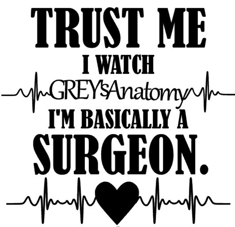 Grey's Anatomy Trust Me studio 3 Png or SVG | Etsy