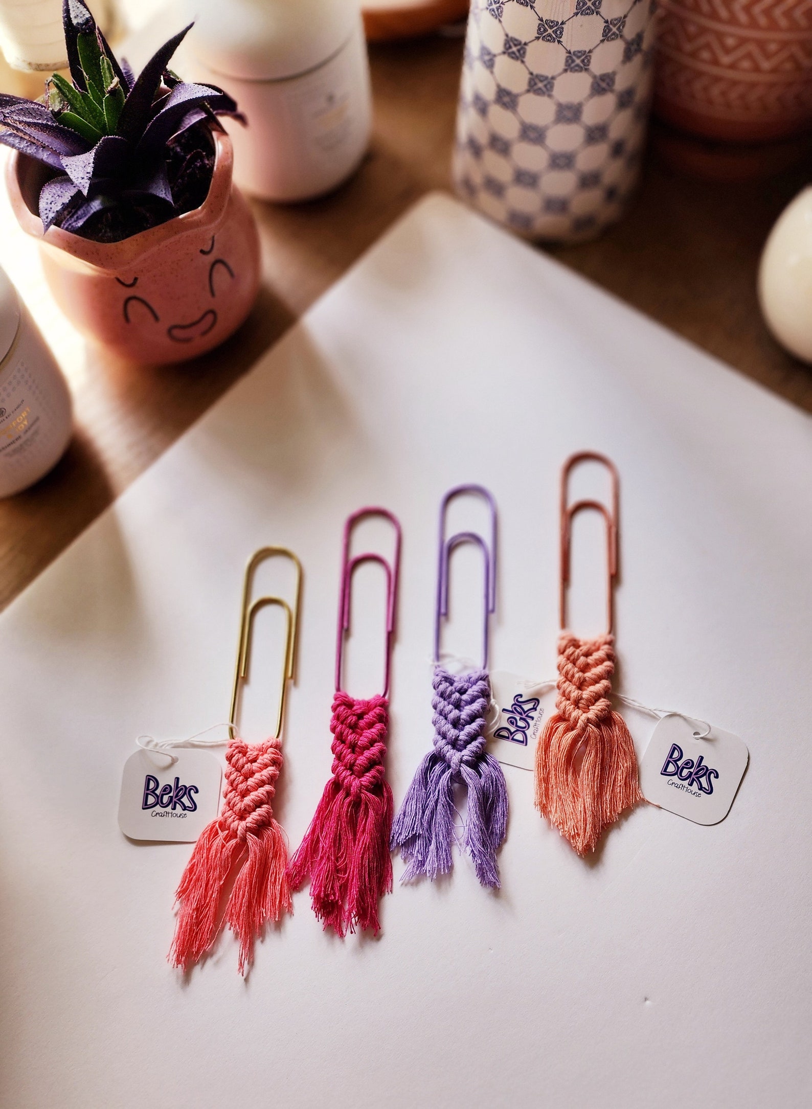 Macrame Bookmark Handmade Bookmark - Etsy