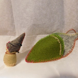Tiny Leaf Bug Faerie, Peg Doll in a Leaf Felt Pocket, Waldorf Craft ...