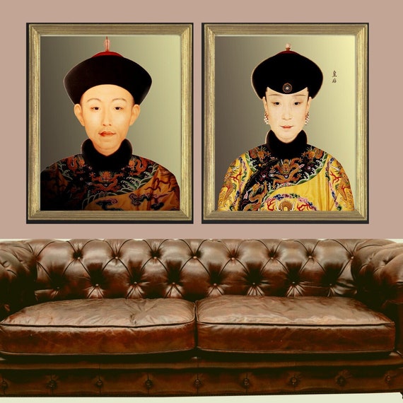 Digital Prints Art & Collectibles Qing Dynasty Set of 3 Chinese Ladies ...