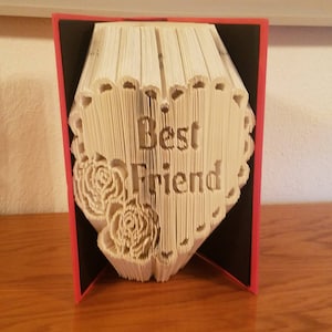 Best Friend Book Art - Birthday Gift - Unique Gift - Thank You Gift ...