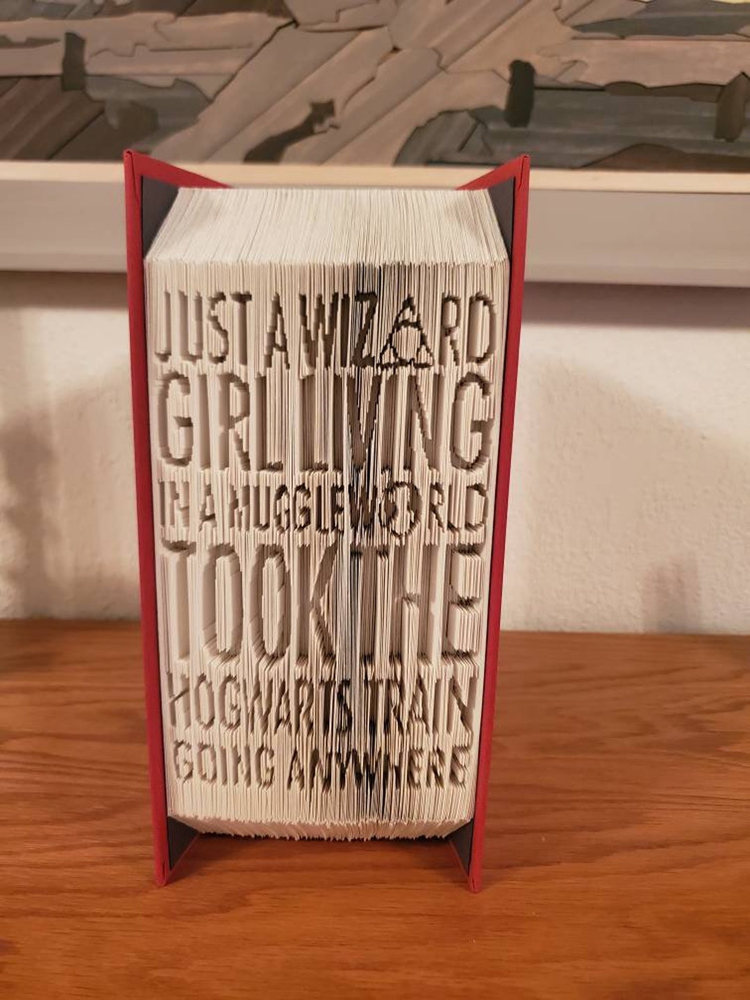 Wizard Girl, Wizard Boy, Unique Wizard Gift, Fun Gift, Book Art, Wizard ...