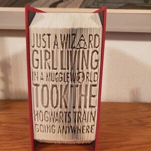 Wizard Girl, Wizard Boy, Unique Wizard Gift, Fun Gift, Book Art, Wizard ...