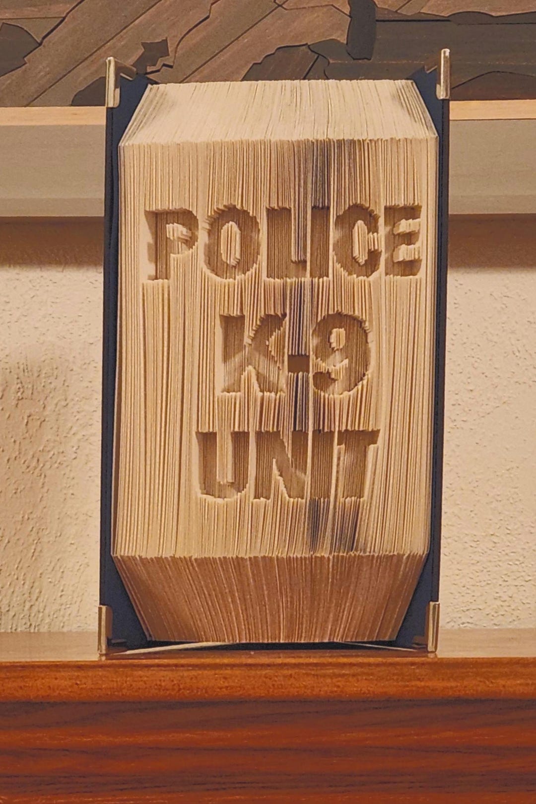 K9 Unit, Police K9 Handler, Police K9 Book Art, Handmade K9 Police , K9 ...