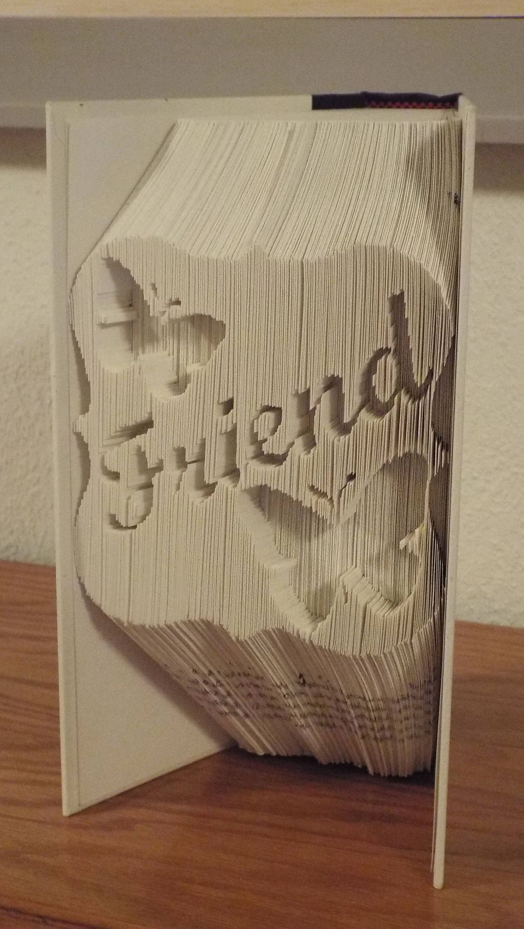 Friend Book Art - Birthday Gift - Unique Gift - Thank You Gift - Friend ...