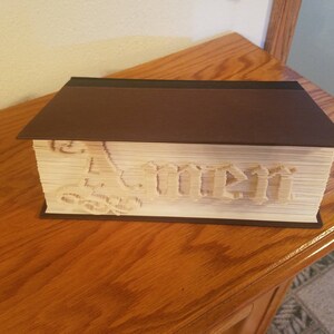 AMEN Amen Book Christian Gift Handmade Amen Gift Unique - Etsy