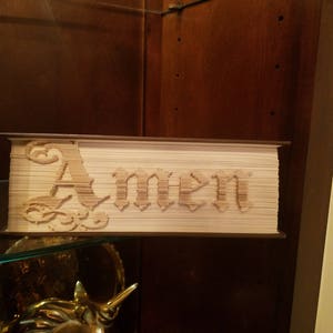AMEN Amen Book Christian Gift Handmade Amen Gift Unique - Etsy