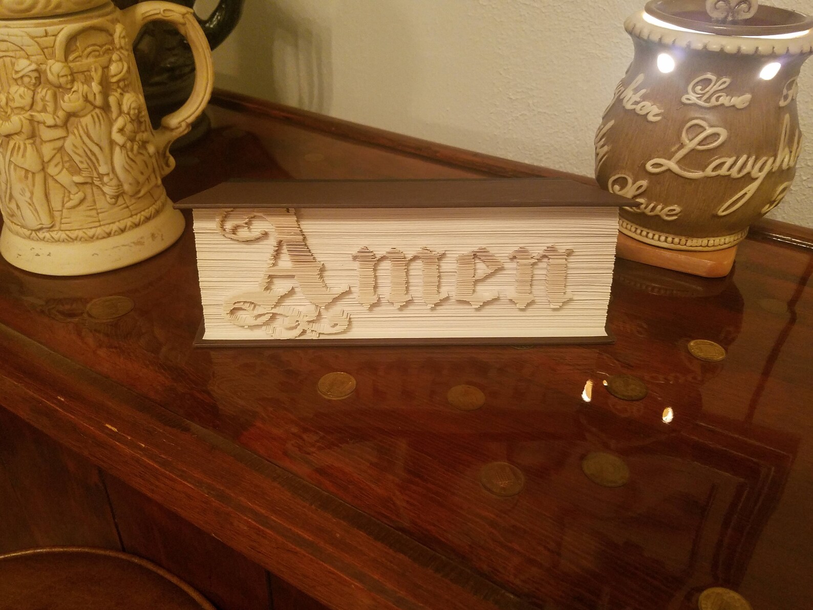AMEN Amen Book Christian Gift Handmade Amen Gift Unique - Etsy
