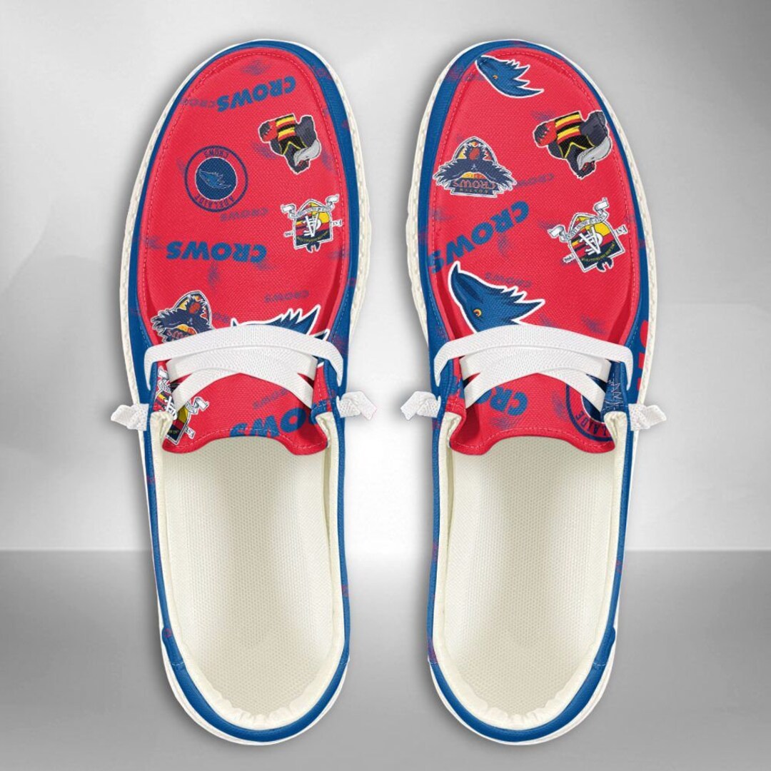 AFL Adelaide Crows Hey Dude Shoes Wally Lace up Loafers Moccasin ...