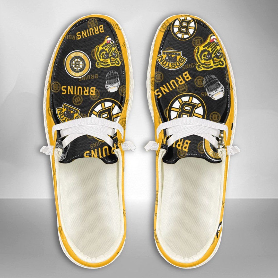 NHL Boston Bruins Hey Dude Shoes Wally Lace up Loafers Moccasin ...