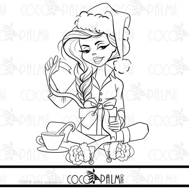 Christmas Digi Stamp - Etsy