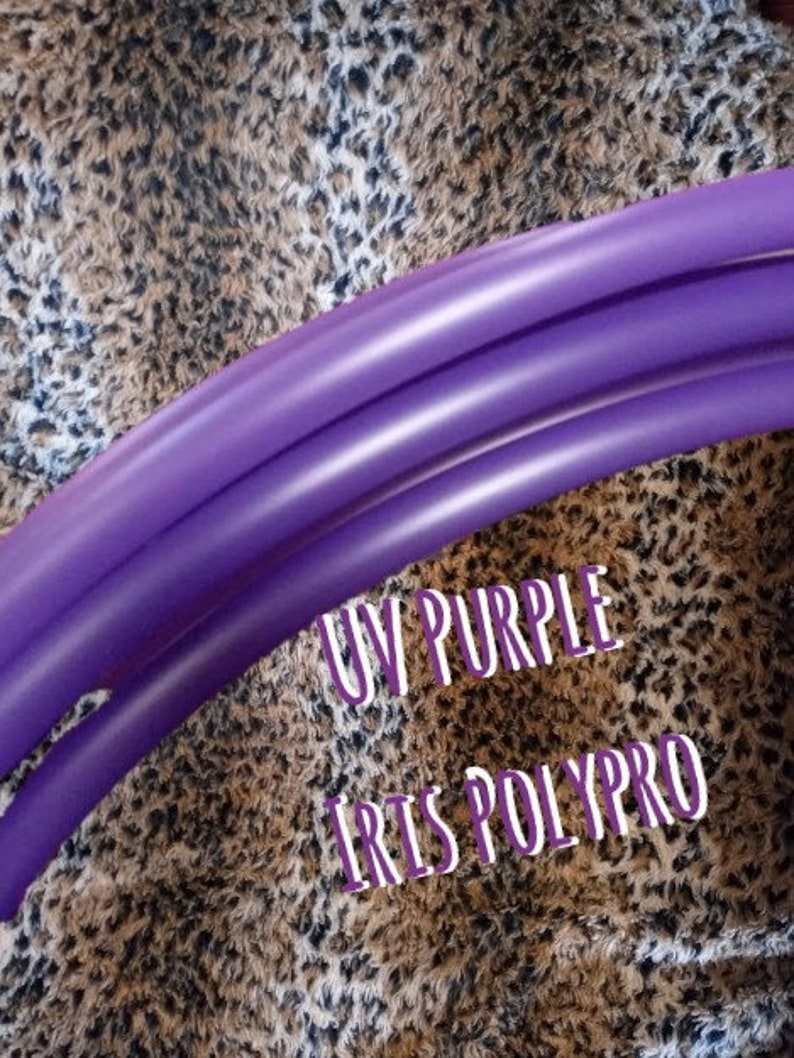 3/4" Purple Iris UV Reactive Polypro Hula Hoop Dance Hoop - Etsy