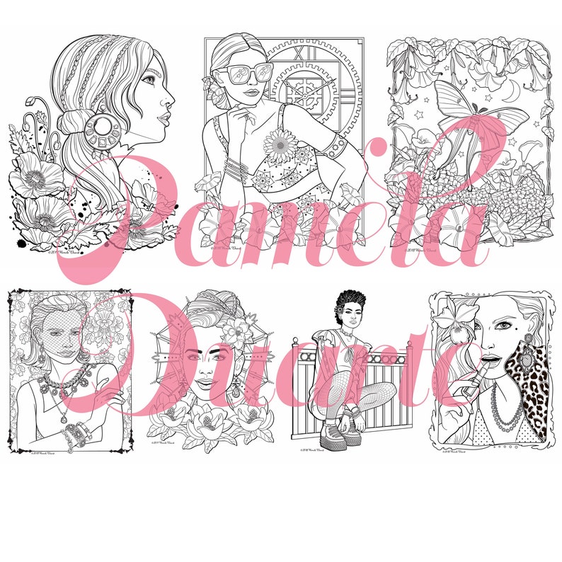 Vivid Beauty: Women of the World Coloring Book - Etsy