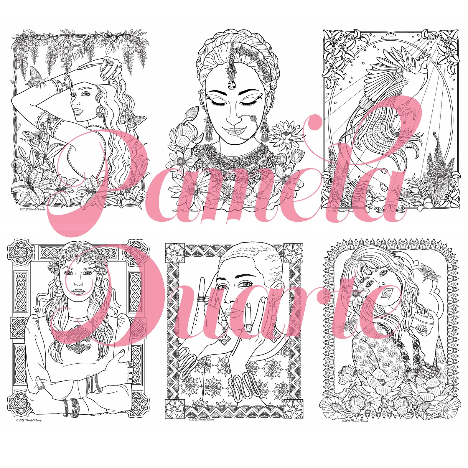 Vivid Beauty: Women of the World Coloring Book - Etsy