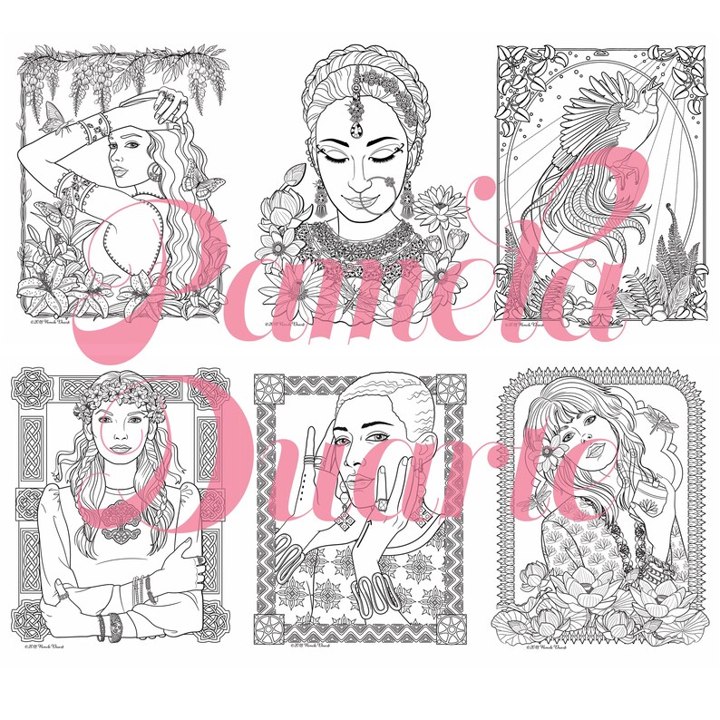 Vivid Beauty: Women of the World Coloring Book - Etsy