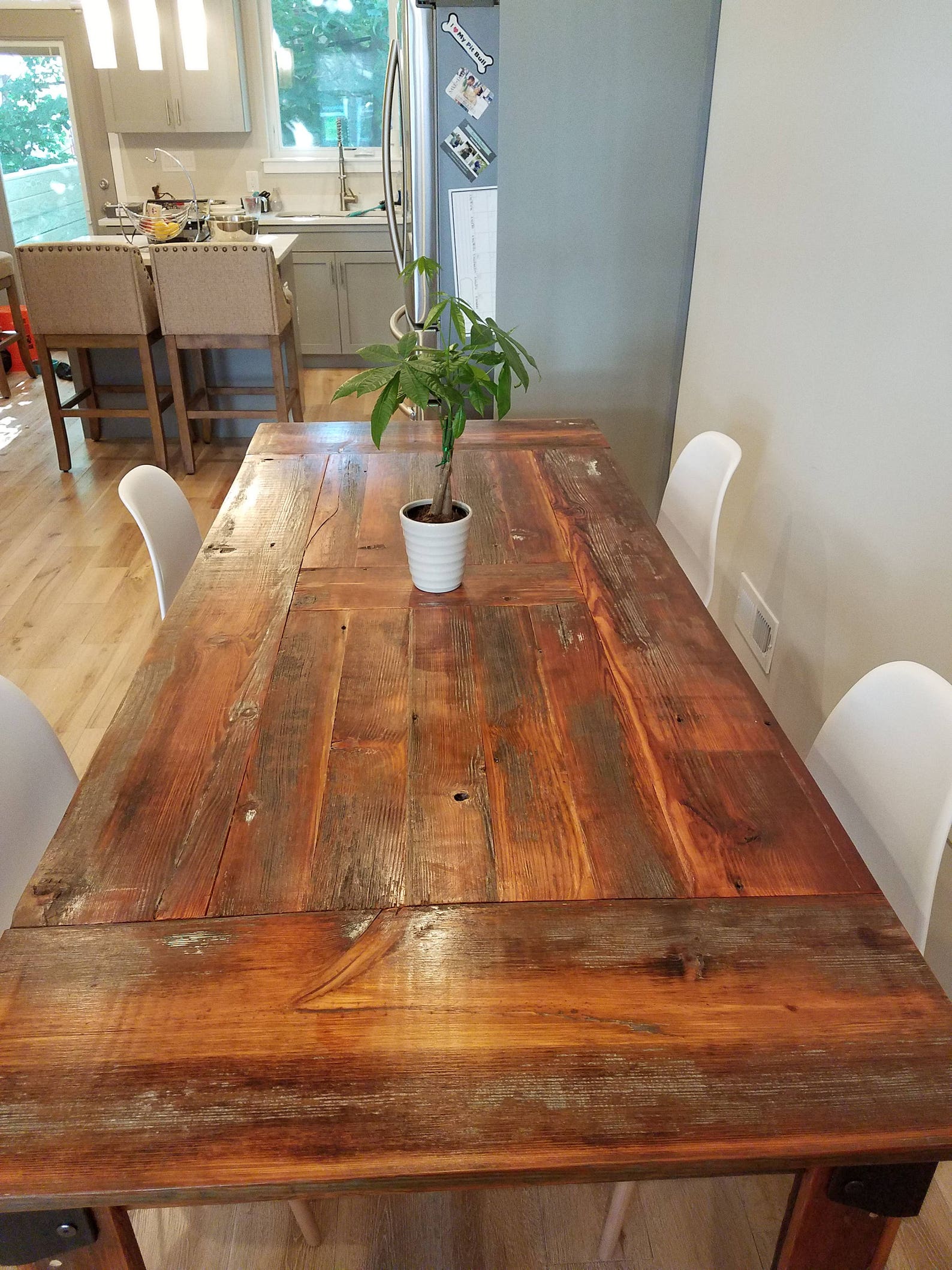 Farmhouse table farm table long farmhouse table Rustic Barn | Etsy