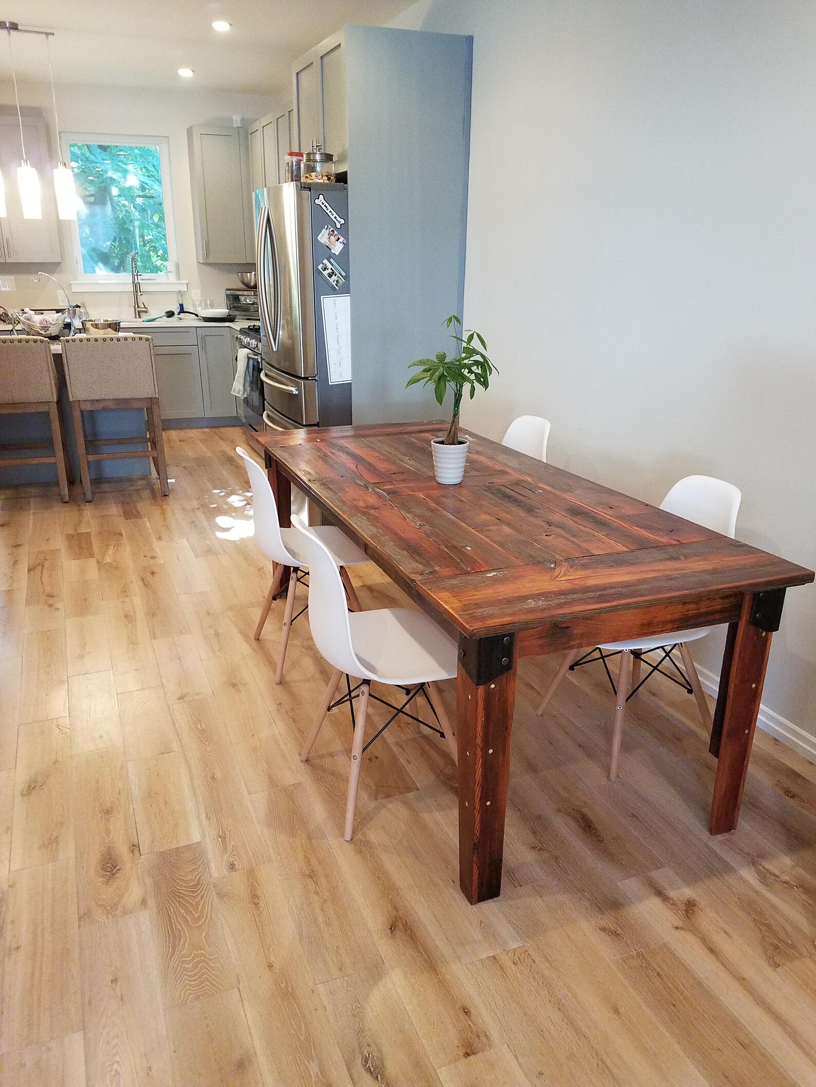 Farmhouse table farm table long farmhouse table Rustic Barn | Etsy