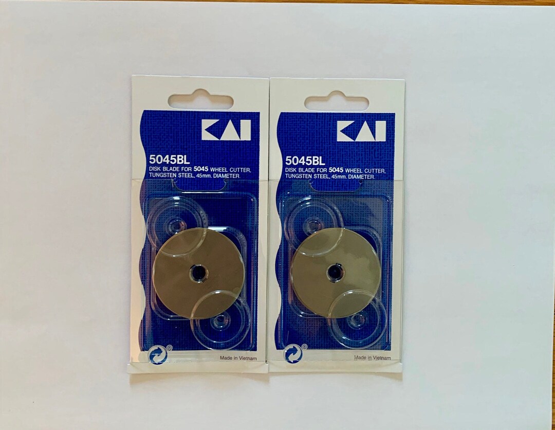 Kai 5045BL 45mm Rotary Cutter Straight Blades - 2 Blades in a Put Up - Etsy